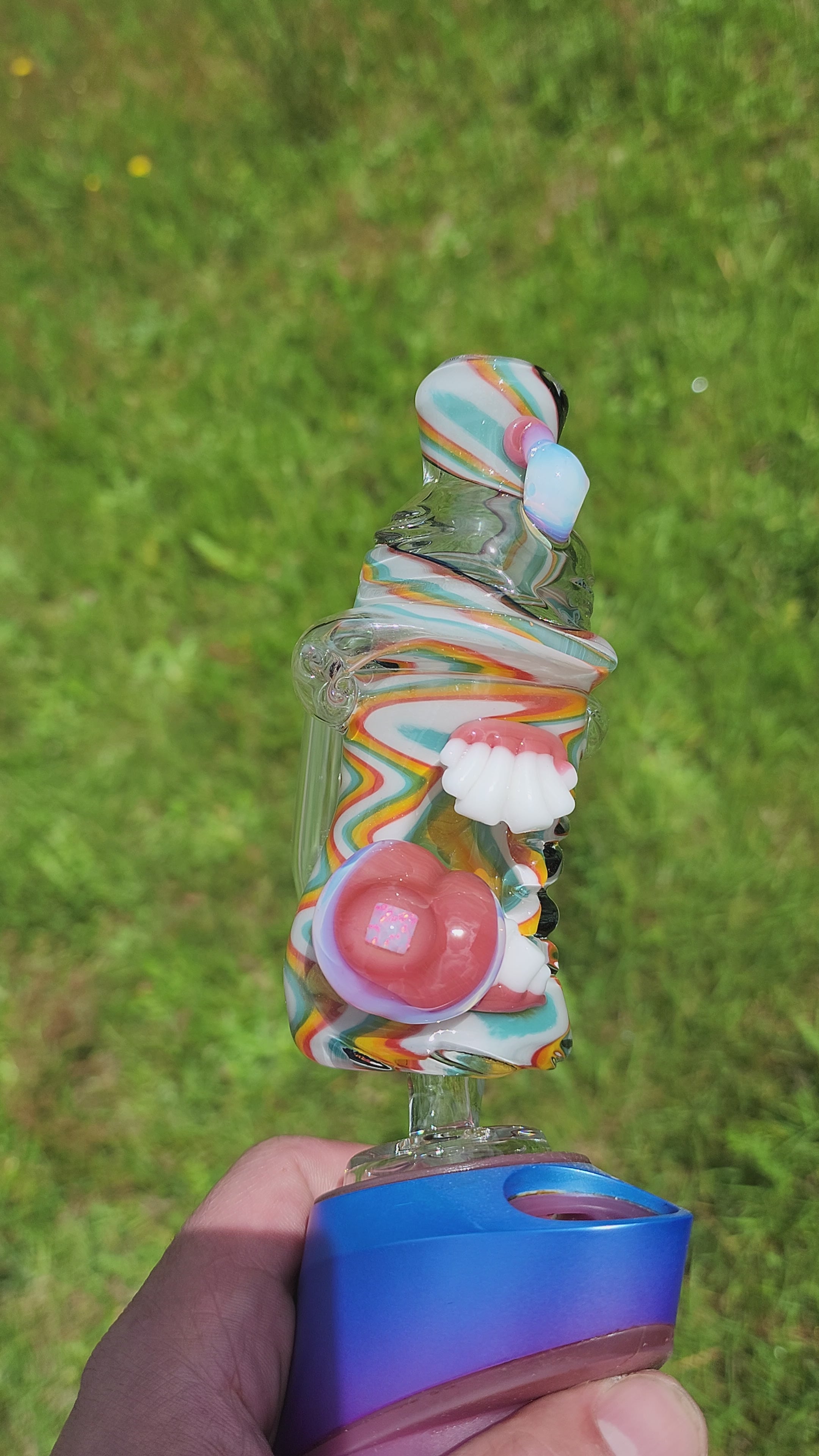Puffco Peak Wet Topper - MSHEA x GH - "Mad Recycler" – GlassHole